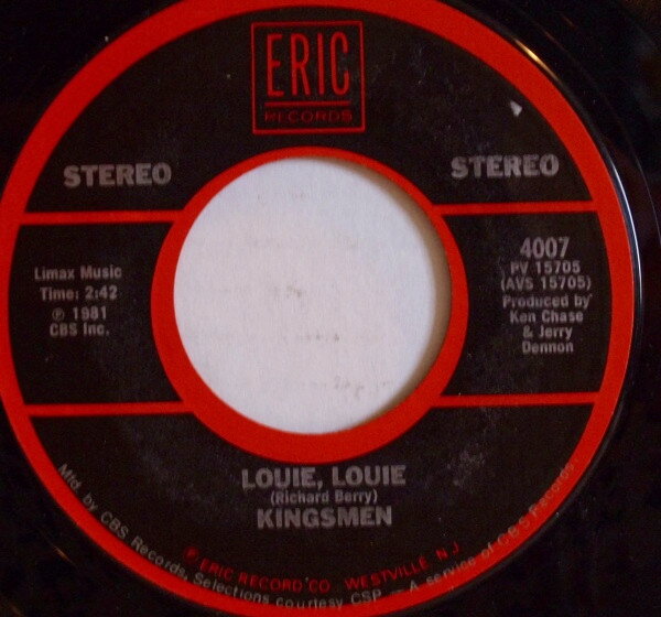 ・アーティスト Kingsmen / Isley Brothers ・タイトル Louie, Louie / Twist And Shout ・レーベル・型番 Eric Records 4007 ・フォーマット 7インチレコード ・コンディ...