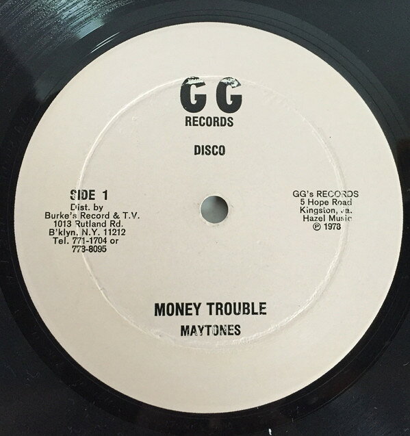 ・アーティスト Maytones & G.G. Allstars ・タイトル Money Trouble / Dub Money ・レーベル・型番 GG's Records NONE ・フォーマット 12インチレコード ・コンディション(盤...