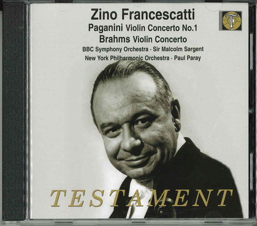 ・アーティスト Brahms ブラームス ・タイトル ブラームス：ヴァイオリン協奏曲、パガニーニ：ヴァイオリン協奏曲第1番 ジノ・フランチェスカッティ、ポール・パレー＆ニューヨーク・フィル、サージェン ・レーベル・型番 ・フォーマット CD...