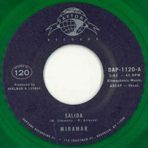 ・アーティスト Miramar ・タイトル Salida / Urgencia ・レーベル・型番 DAPTONE DAP1120 ・フォーマット 7インチレコード ・コンディション(盤) 新品 (M) ・コンディション(ジャケット) ・コン...