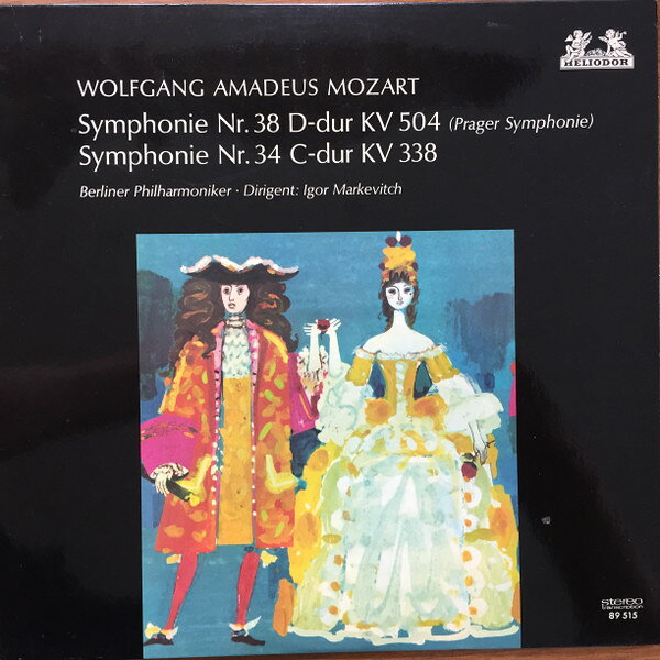 ・アーティスト Wolfgang Amadeus Mozart, Igor Markevitch, Berliner Philharmoniker ・タイトル Symphonie Nr. 38 D-Dur KV 504 - Symphoni...