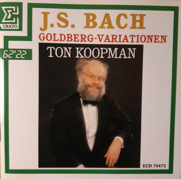・アーティスト Ton Koopman ・タイトル J.S. Bach ? Goldberg-Variationen ・レーベル・型番 ERATO ECD75472 ・フォーマット CD ・コンディション(盤) 良い (VG+) ・コンディ...