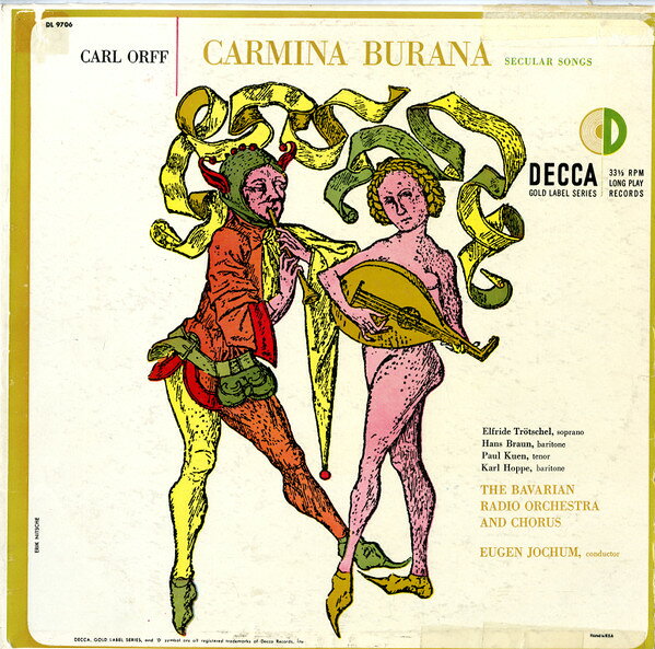 ・アーティスト Symphonie-Orchester Des Bayerischen Rundfunks & Chor Des Bayerischen Rundfunks ・タイトル Carmina Burana ・レーベル・型番 Dec...