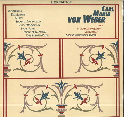 ・アーティスト Various ・タイトル Carl Maria von Weber: Lieder In Dokumentarischen Aufnahmen ・レーベル・型番 Acanta 4023566 ・フォーマット LPレコード ...