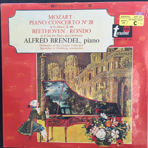 ・アーティスト Mozart, Beethoven, Alfred Brendel, Orchestra Of The Vienna Volksoper, Boettcher, Wallberg ・タイトル Piano Concerto N...