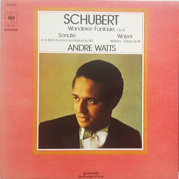 ・アーティスト Andr? Watts, Franz Schubert ・タイトル Wanderer Fantasy, Op. 15 - Sonata In A Minor, Op. 143 - Waltzes, Op. 18 ・レーベル・...