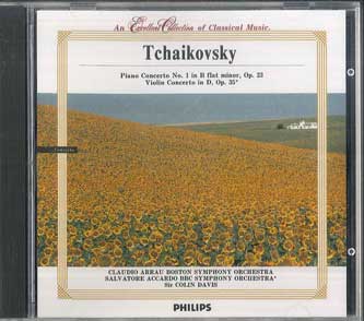 ・アーティスト Claudio Arrau, Boston Symphony Orchestra, Salvatore Accardo, Bbc Symphony Orchestra, Sir Colin Davis ・タイトル チャイコフ...