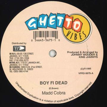 ・アーティスト Mad Cobra, Penny Irie ・タイトル Boy Fi Dead / It's All About ・レーベル・型番 Ghetto Vibes VPRD5675 ・フォーマット 12インチレコード ・コンディシ...