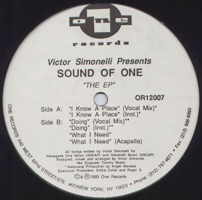 ・アーティスト Victor Simonelli, Sound Of One ・タイトル The EP ・レーベル・型番 One Records OR12007 ・フォーマット 12インチレコード ・コンディション(盤) 良い (VG+) ...
