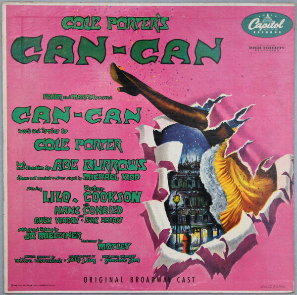 ・アーティスト Cole Porter ・タイトル Cole Porter's Can-Can (Original Broadway cast) ・レーベル・型番 Capitol Records S452 ・フォーマット LPレコード ・コ...