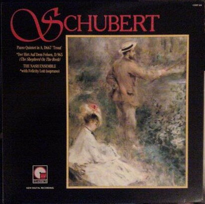 ・アーティスト Franz Schubert - The Nash Ensemble, Felicity Lott ・タイトル Piano Quintet In A, D.667 'Trout' / Der Hirt Auf Dem Fel...