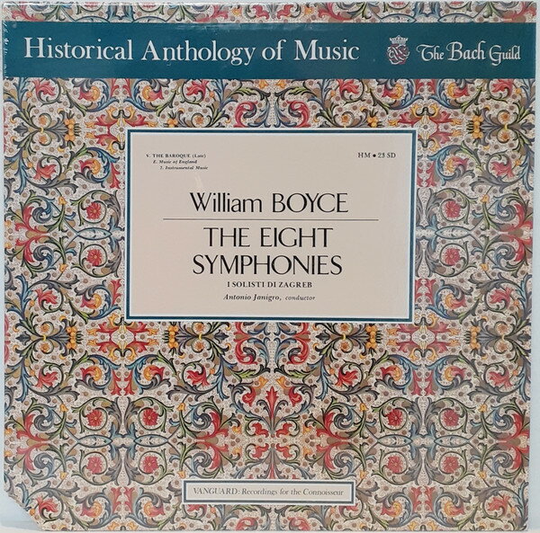 ・アーティスト William Boyce ? Zagreba?ki Solisti ? Antonio Janigro ・タイトル The Eight Symphonies ・レーベル・型番 The Bach Guild HM23SD ・...