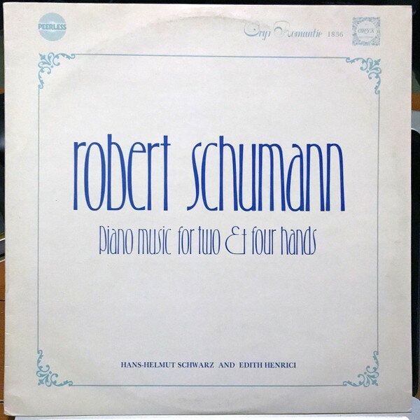 ・アーティスト Robert Schumann ? Piano Music For Two Et Four Hands Robert Schumann ・タイトル Piano Music For Two Et Four Hands ・レーベ...