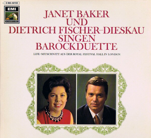 ・アーティスト Janet Baker Und Dietrich Fischer-Dieskau ・タイトル Singen Barockduette Live-Mitschnitt Aus Der Royal Festival Hall I...