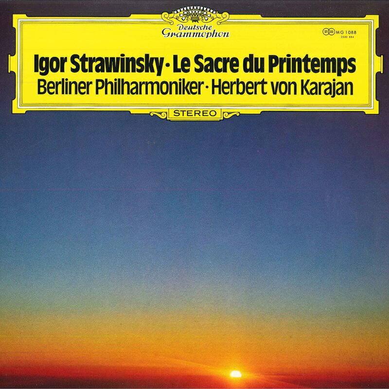 ・アーティスト ヘルベルト・フォン・カラヤン, ベルリン・フィルハーモニー管弦楽団 ・タイトル ストラヴィンスキー: 春の祭典 ・レーベル・型番 DEUTSCHE GRAMMOPHON MG1088 ・フォーマット LPレコード ・コンディ...