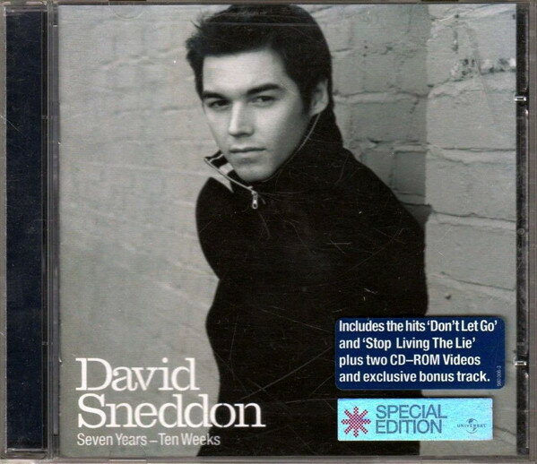 ・アーティスト David Sneddon ・タイトル Seven Years - Ten Weeks ・レーベル・型番 fontana 9800063 ・フォーマット CD ・コンディション(盤) 良い (VG+) ・コンディション(ジャ...