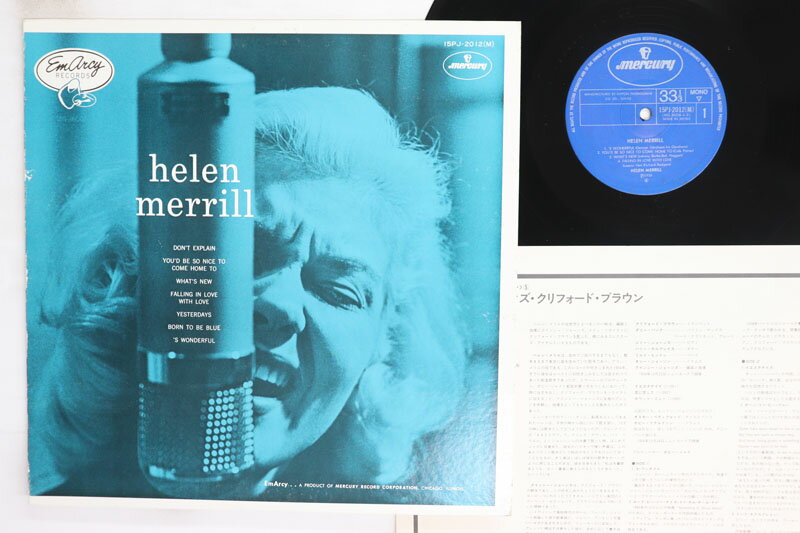 ・アーティスト Helen Merrill ・タイトル Helen Merrill ・レーベル・型番 MERCURY 15PJ2012M ・フォーマット LPレコード ・コンディション(盤) 良い (VG+) ・コンディション(ジャケット)...