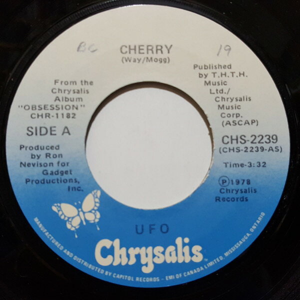 ・アーティスト Ufo ・タイトル Cherry / You Don't Fool Me ・レーベル・型番 CHRYSALIS CHS2239 ・フォーマット 7インチレコード ・コンディション(盤) 良い (VG+) ・コンディション(ジ...