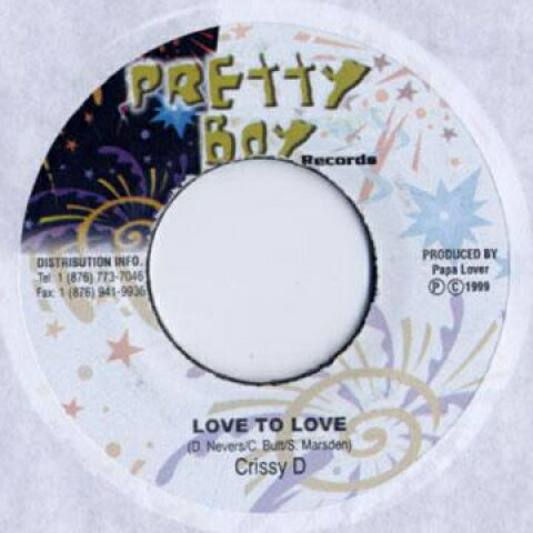 ・アーティスト Crissy D ・タイトル Love To Love ・レーベル・型番 ・フォーマット 7" ・コンディション(盤) 新品 (M) ・コンディション(ジャケット) ・コンディション(帯) オビなし ・特記事項 サンプル画像...
