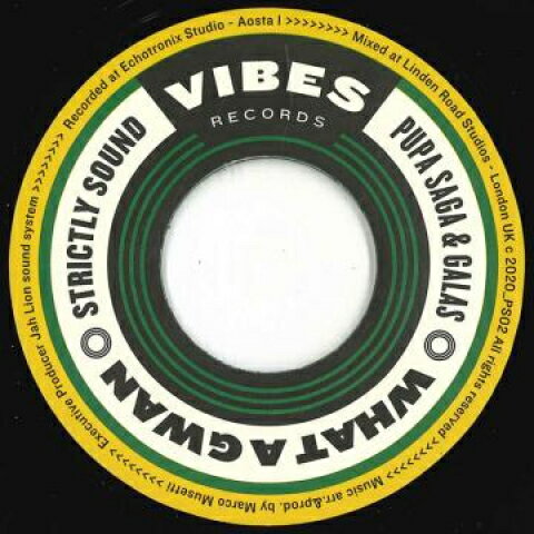 ・アーティスト Pupa Saga, Galas ・タイトル What A Gwan / Dub Version ・レーベル・型番 Vibes PS02 ・フォーマット 7" ・コンディション(盤) 新品 (M) ・コンディション(ジャケッ...
