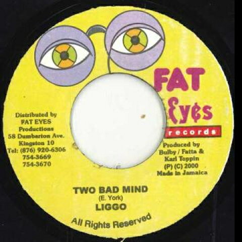 ・アーティスト Liggo / Junior Kelly ・タイトル Two Bad Mind / Jewell Of The Nile ・レーベル・型番 ・フォーマット 7" ・コンディション(盤) 新品 (M) ・コンディション(ジャケ...