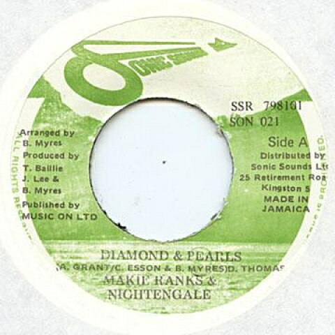 ・アーティスト Makie Ranks, Nightengale ・タイトル Diamond & Pearls ・レーベル・型番 Sonic Sounds SON021 ・フォーマット 7" ・コンディション(盤) 新品 (M) ・コンディ...