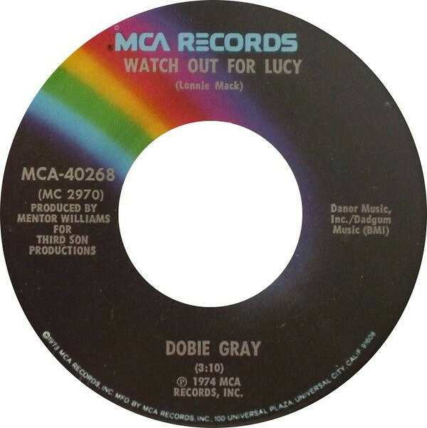 ・アーティスト Dobie Gray ・タイトル Watch Out For Lucy ・レーベル・型番 MCA Records MCA40268 ・フォーマット 7インチレコード ・コンディション(盤) 可 (VG) ・コンディション(ジ...