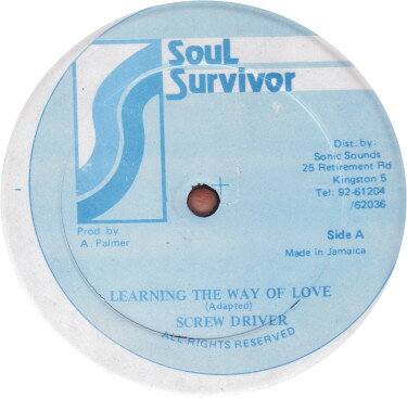 ・アーティスト Screwdriver ・タイトル Learning The Way Of Love ・レーベル・型番 Soul Survivor NONE ・フォーマット 7インチレコード ・コンディション(盤) 良い (VG+) ・コン...