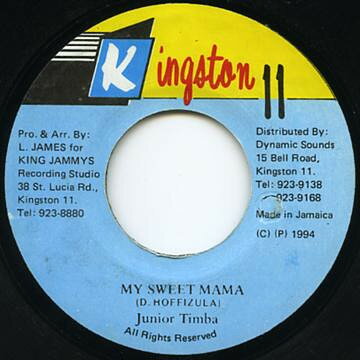 ・アーティスト Junior Timba ・タイトル My Sweet Mama ・レーベル・型番 Kingston 11 NONE ・フォーマット 7インチレコード ・コンディション(盤) 良い (VG+) ・コンディション(ジャケット)...