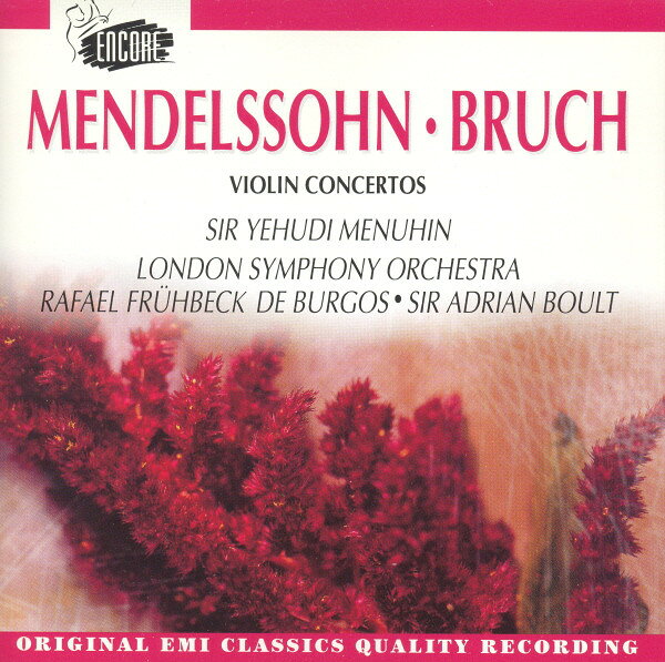 ・アーティスト Mendelssohn, Menuhin, Boult; Lso ・タイトル Violin Concerto 1 ・レーベル・型番 EMI Classics CDE7677672 ・フォーマット CD ・コンディション(盤)...