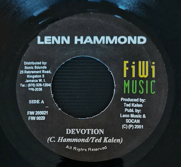・アーティスト Lenn Hammond ・タイトル Devotion / Home At Last ・レーベル・型番 FiWi Music FW0029 ・フォーマット 7インチレコード ・コンディション(盤) 良い (VG+) ・コンデ...