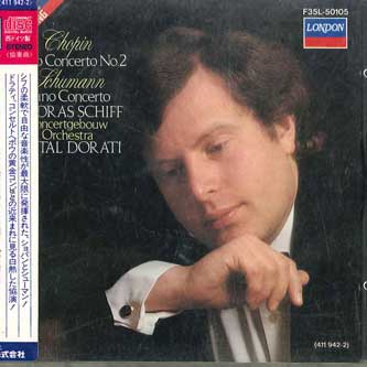 ・アーティスト Andr?s Schiff, Concertgebouworkest, Antal Dorati ・タイトル Chopin: Piano Concerto No. 2 / Schumann: Piano Concerto ・...