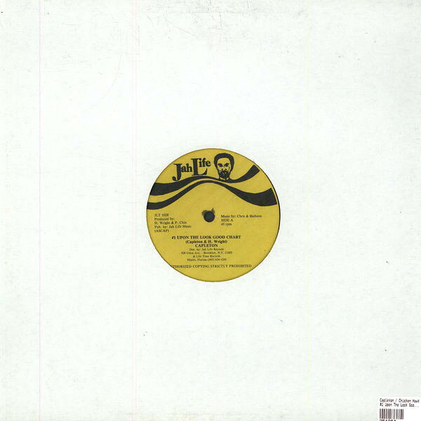 ・アーティスト Capleton / Chicken Hawk ・タイトル #1 Upon The Look Good Chart / Hawk De Pon The Mike ・レーベル・型番 Jah Life Time JLT1028 ...