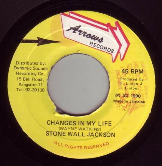 ・アーティスト Stonewall Jackson (2) ・タイトル Changes In My Life ・レーベル・型番 Arrows Records NONE ・フォーマット 7インチレコード ・コンディション(盤) 良い (VG+...