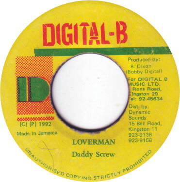 ・アーティスト Daddy Screw ・タイトル Loverman ・レーベル・型番 Digital-B NONE ・フォーマット 7インチレコード ・コンディション(盤) 良い (VG+) ・コンディション(ジャケット) ・コンディショ...