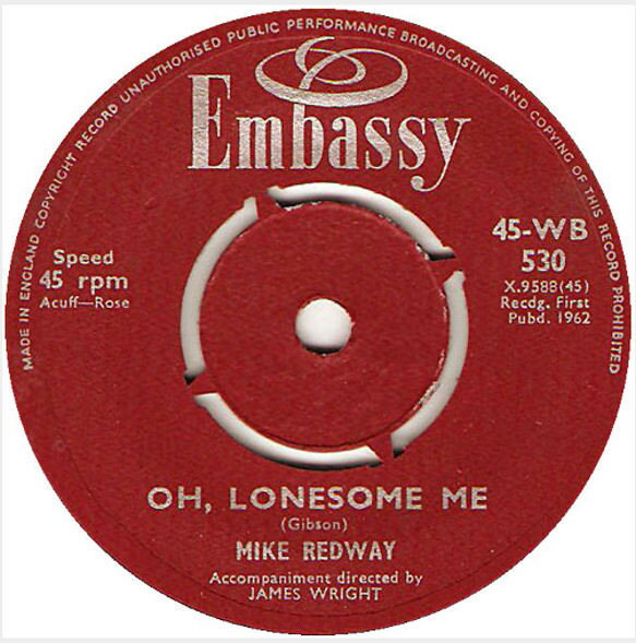 ・アーティスト Mike Redway ・タイトル Oh, Lonesome Me / Venus In Blue Jeans ・レーベル・型番 Embassy 45WB530 ・フォーマット 7インチレコード ・コンディション(盤) 良い...