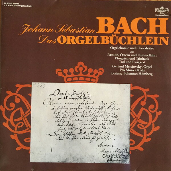 ・アーティスト Johann Sebastian Bach , Gertrud Mersiovsky , Pro Musica K?ln , Johannes H?mberg ・タイトル Johann Sebastian Bach - Da...