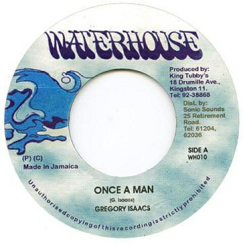 ・アーティスト Gregory Isaacs ・タイトル Once A Man ・レーベル・型番 Waterhouse WH010 ・フォーマット 7インチレコード ・コンディション(盤) 非常に良い(EX) ・コンディション(ジャケット)...