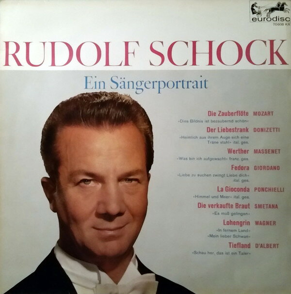 ・アーティスト Rudolf Schock ・タイトル Ein S?ngerportrait ・レーベル・型番 Eurodisc 70608KR ・フォーマット LPレコード ・コンディション(盤) 非常に良い(EX) ・コンディション(ジ...
