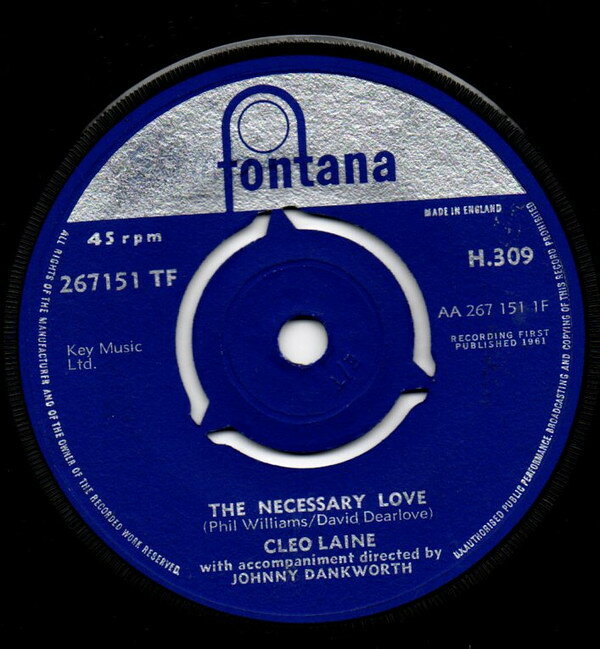 ・アーティスト Cleo Laine ・タイトル The Necessary Love ・レーベル・型番 Fontana H309 ・フォーマット 7インチレコード ・コンディション(盤) 可 (VG) ・コンディション(ジャケット) プレ...