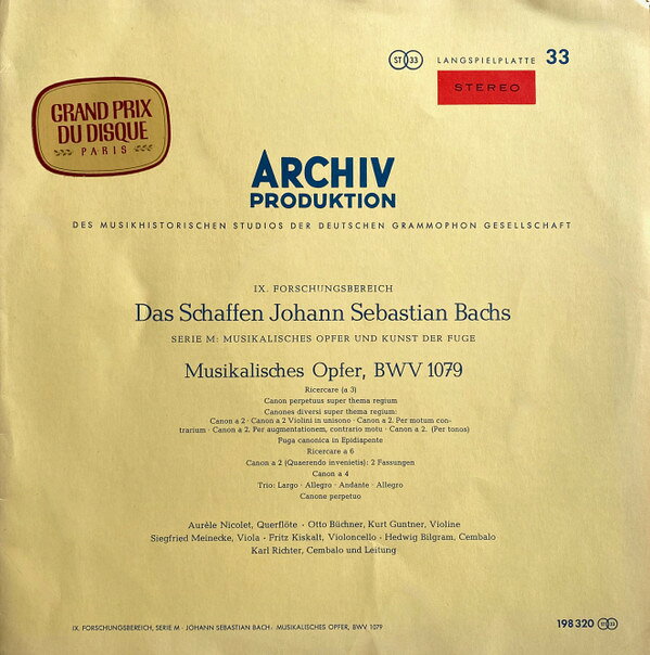 ・アーティスト Johann Sebastian Bach , Aur?le Nicolet , Otto B?chner , Kurt Guntner , Siegfried Meinecke , Fritz Kiskalt , Hedw...