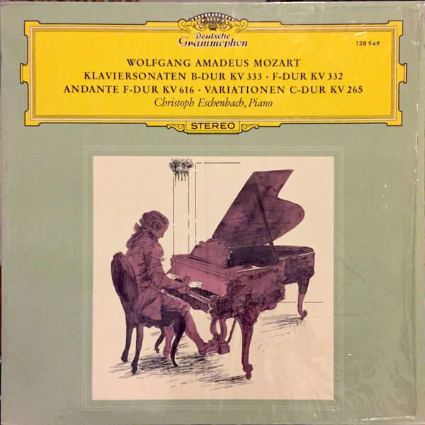 ・アーティスト Christoph Eschenbach ・タイトル Wolfgang Amadeus Mozart, Klaviersonate B-dur Kv 333 Andante F-dur Kv 616 / Klavierson...