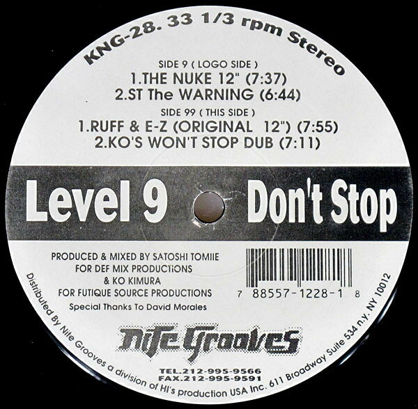 ・アーティスト Level 9 ・タイトル Don't Stop ・レーベル・型番 Nite Grooves KNG28 ・フォーマット 12インチレコード ・コンディション(盤) 良い (VG+) ・コンディション(ジャケット) 良い (...