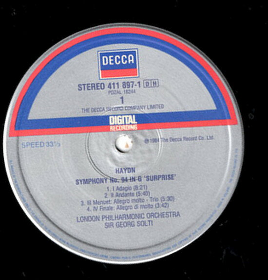 ・アーティスト London Philharmonic Orchestra, Sir Georg Solti ・タイトル Haydn, Symphony No. 94 The Surprise; Symphony No. 100 Milit...