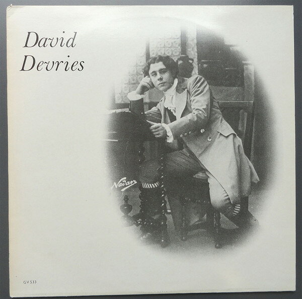 ・アーティスト David Devri?s ・タイトル David Devries ・レーベル・型番 Rubini Records GV533 ・フォーマット LPレコード ・コンディション(盤) 非常に良い(EX) ・コンディション(ジャ...