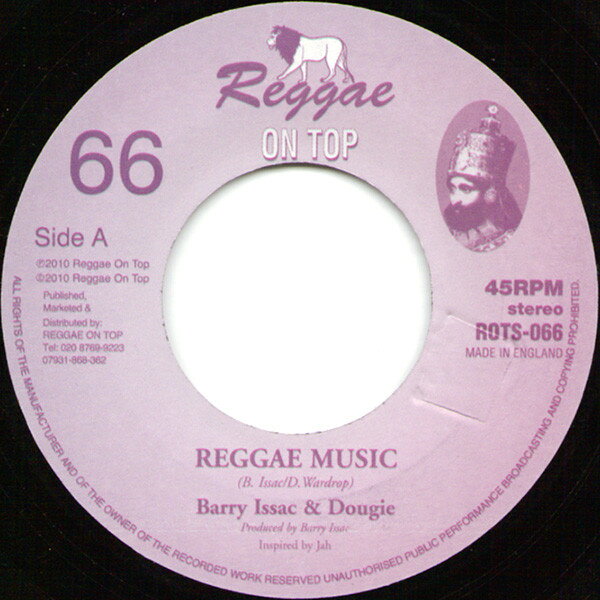 ・アーティスト Barry & Dougie ・タイトル Reggae Music ・レーベル・型番 Reggae On Top ROTS066 ・フォーマット 7インチレコード ・コンディション(盤) 非常に良い(EX) ・コンディション...
