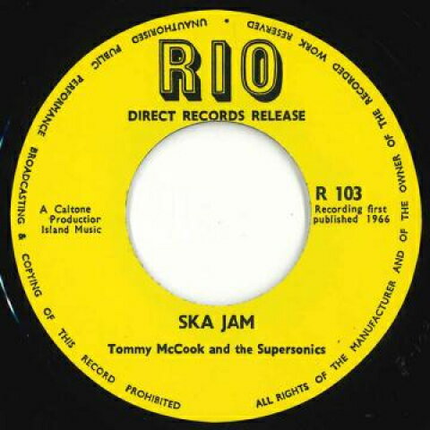 ・アーティスト Tommy Mccook, Supersonic / Vietnam All Stars ・タイトル Ska Jam / Toughest ・レーベル・型番 Rio R103,R109 ・フォーマット 7" ・コンディション...