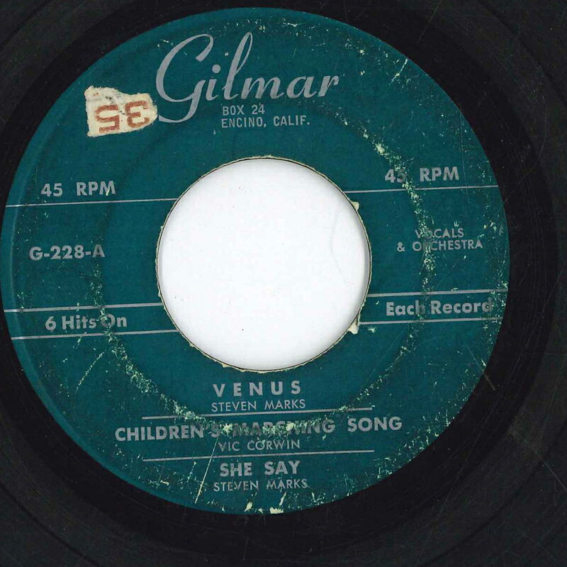 ・アーティスト Steven Marks, Jack Richards, Ceci Julian, Vic Corwin ・タイトル 6 Hits On Each Record ・レーベル・型番 GILMAR G228 ・フォーマット 7"...