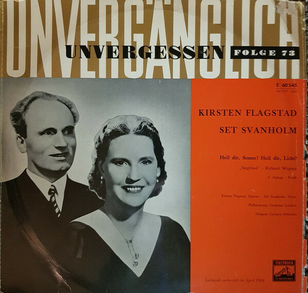 ・アーティスト Kirsten Flagstad , Set Svanholm ・タイトル Kirsten Flagstad ・ Kirsten Flagstad ・レーベル・型番 Electrola E60545 ・フォーマット 10イン...