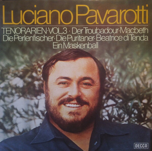 ・アーティスト Luciano Pavarotti ・タイトル Tenorarien, Vol. 3 ・レーベル・型番 Decca 642465AW ・フォーマット LPレコード ・コンディション(盤) 良い (VG+) ・コンディション(...